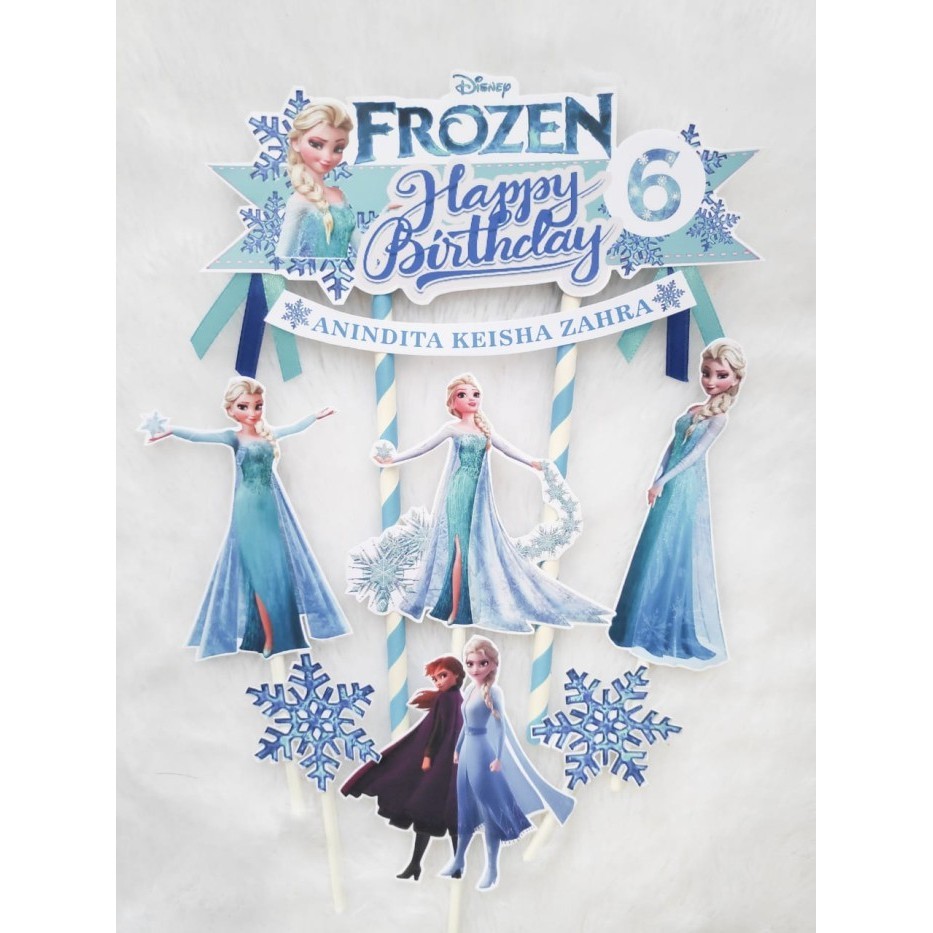 Jual [New] Cake Topper Frozen Elsa / Topper kue Frozen Elsa / Elsa ...