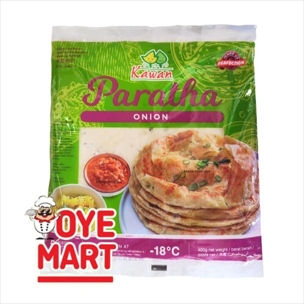 Jual KAWAN FOOD PARATHA ONION / ROTI 400gr ISI 5 PCS | Shopee Indonesia