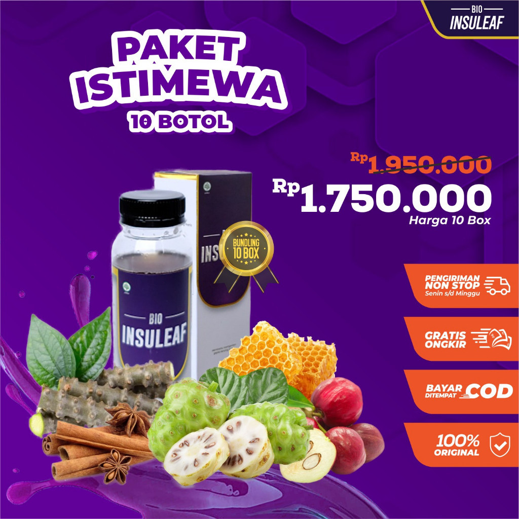 Jual Bio Insuleaf - Insulin Alami Solusi Atasi Diabetes dan Gula Darah ...