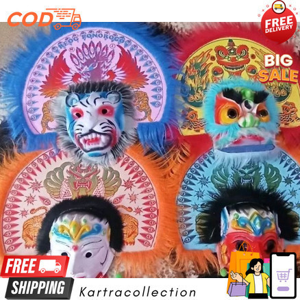 Jual topeng Reog jaranan barongan barongsai macan harimau topeng kera ...