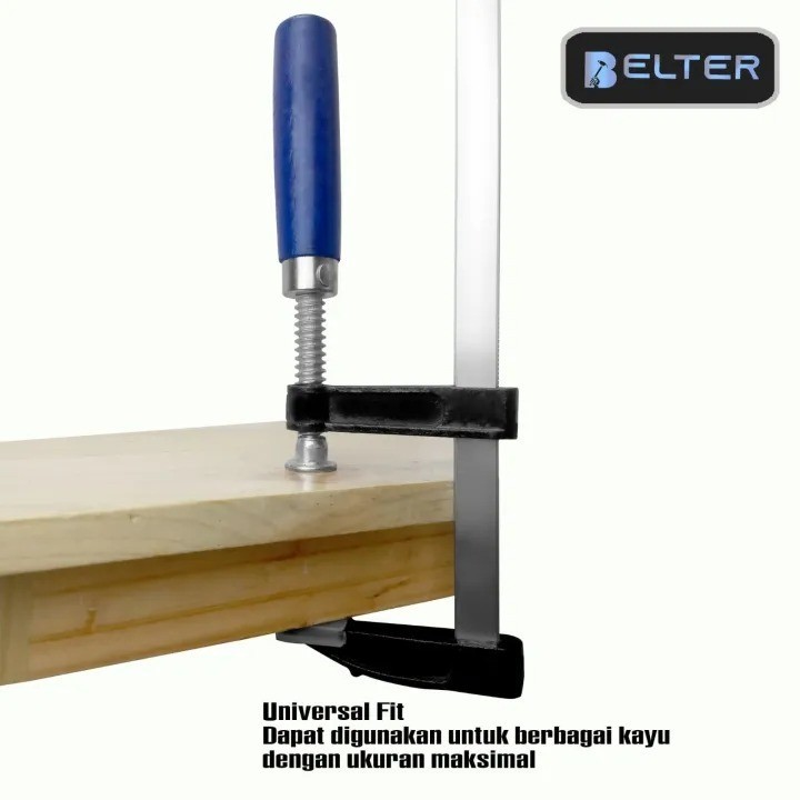 Jual Klem Jepit Kayu Papan F Clamp Alat Tukang Bangunan Heavy Duty ...