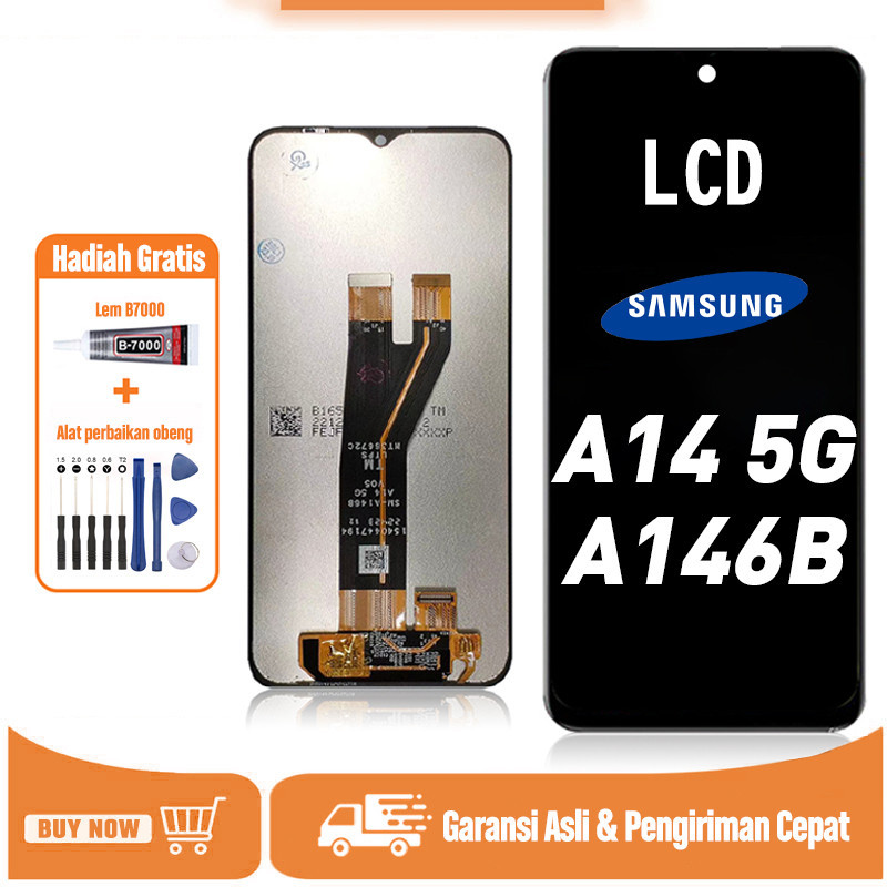 Jual LCD SAMSUNG A14 5G A146B Original COD TOUCHSCREEN Fullset Crown ...