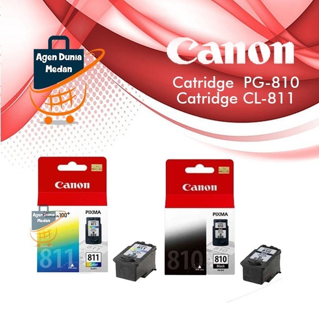 Jual Cartridge Canon PG 810 CL-811 Black Color Hitam Warna New Ori ...