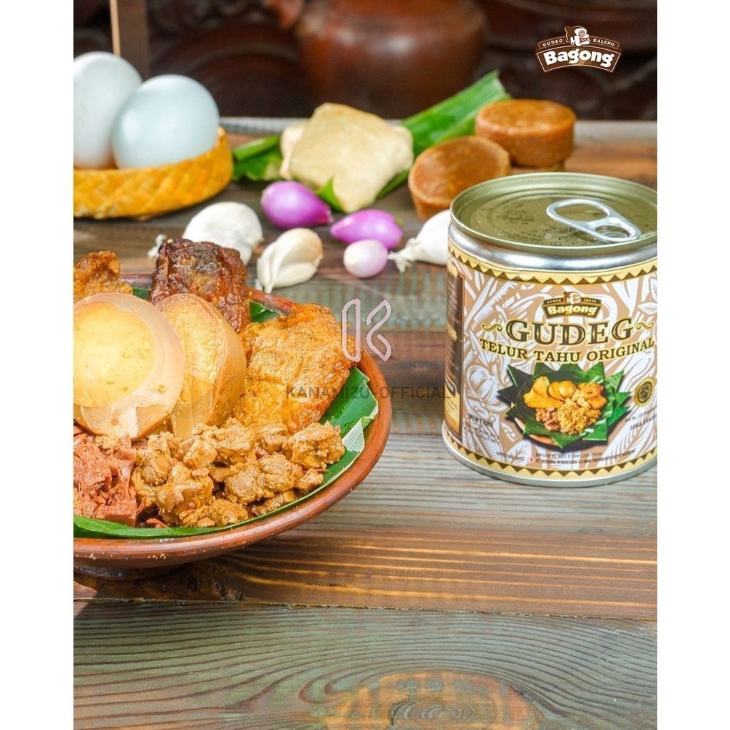 Jual Gudeg Bagong TELUR TAHU ORIGINAL 300 gram Kaleng Makanan Khas ...