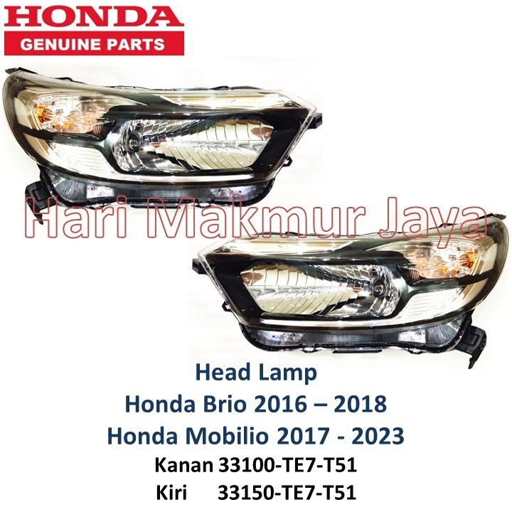 Jual Headlamp KANAN KIRI Honda Mobilio 2017-2024 Brio 2019 -2022 Lampu ...