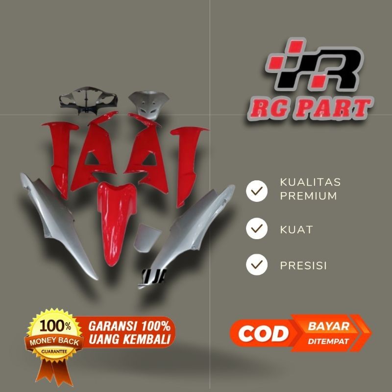 Jual Harga Satuan Body Supra fit new Merah Silver | Shopee Indonesia