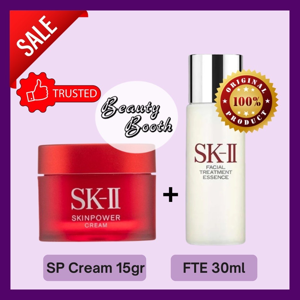 Jual SK-II SKII SK2 Facial Treatment Essence 30ml + Skinpower Advanced cream15gr | Shopee Indonesia