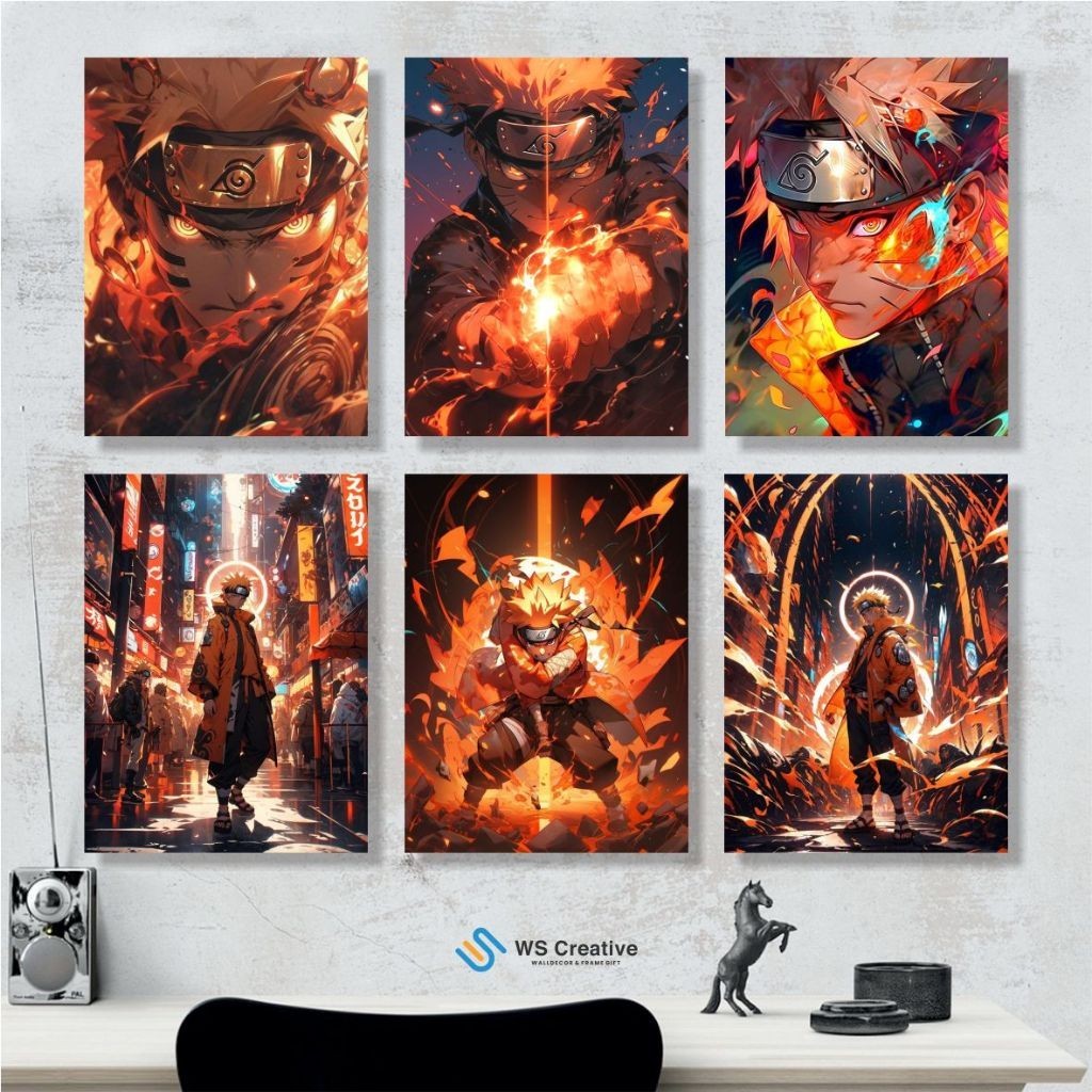 Jual WSC Wall Decor NARUTO 15x20cm Hiasan Kamar Pajangan Poster Kayu ...