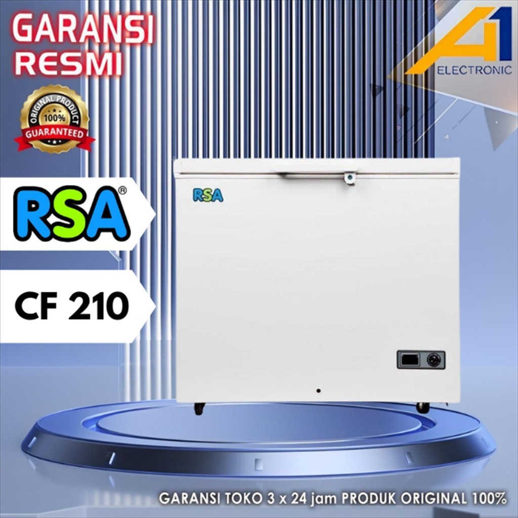 Jual RSA CHEST FREEZER CF210 / CF 210 , FREEZER BOX 199 LITER | Shopee ...