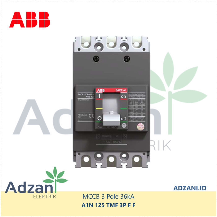 Jual ABB MCCB 3P 100A 36kA A1N 125 TMF 1SDA066731R1 Breaker Formula | Shopee Indonesia