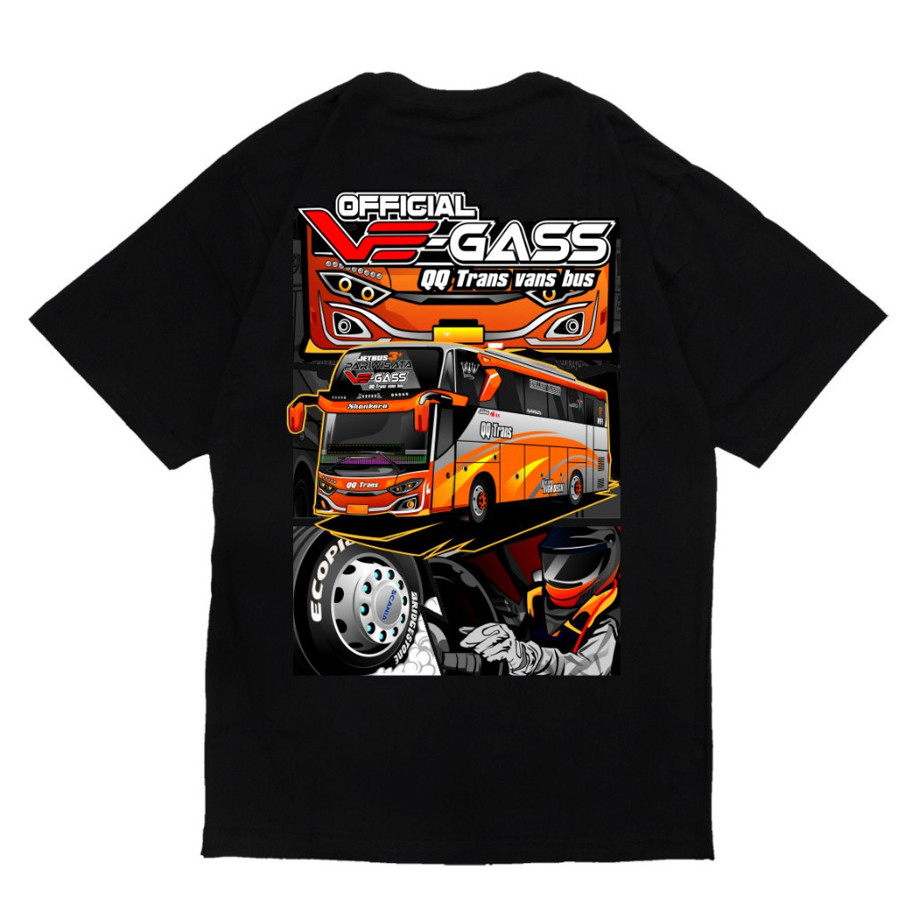 Jual Kaos Bus - Kaos Bus Official Vegas QQ - T-shirt Kata Kata - Baju ...