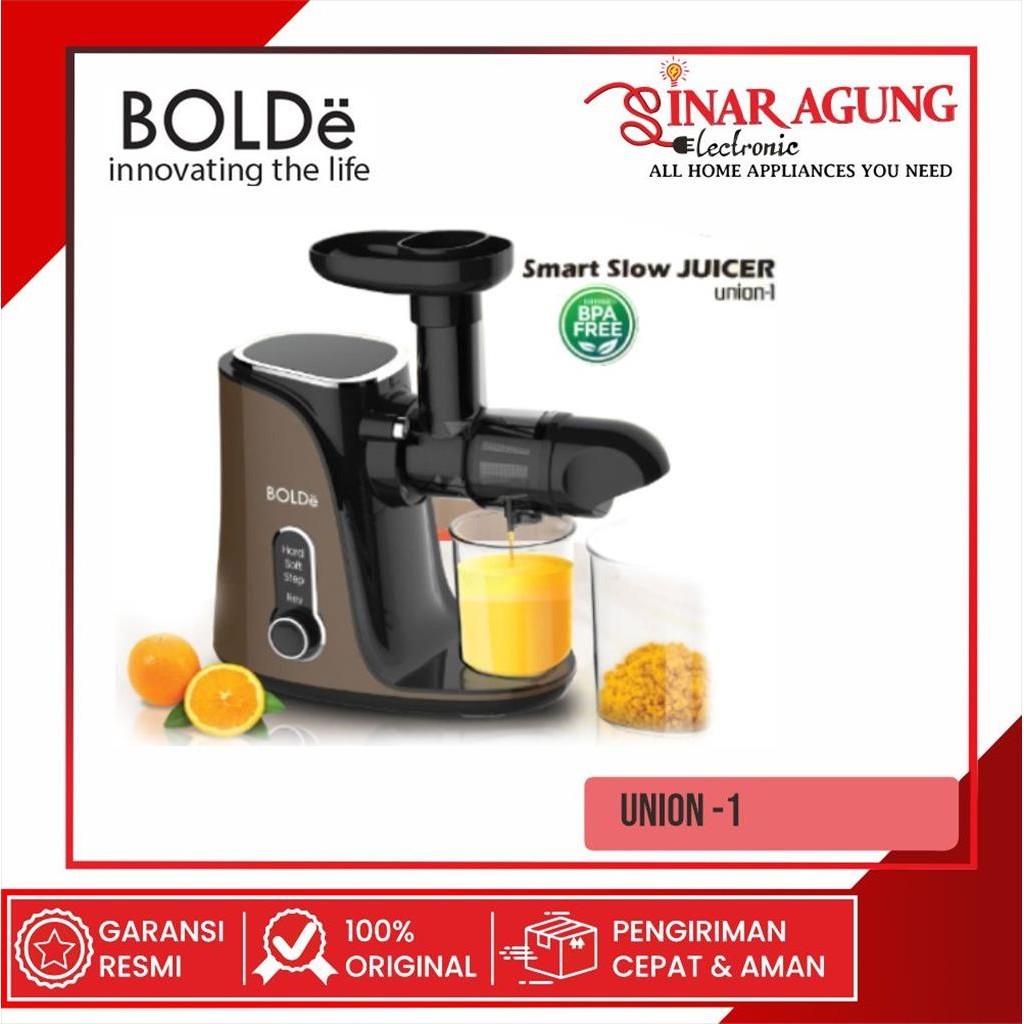 Jual BOLDe Super Smart Slow Juicer Union 150 Watt Pembuat Jus GARANSI ...