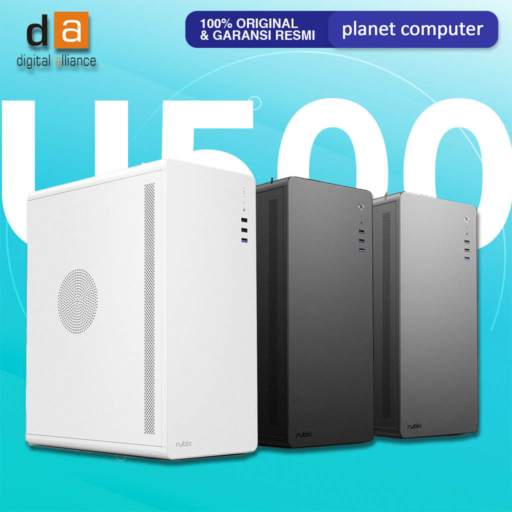 Jual Casing PC Digital Alliance RUBIX U500 MATX Case Office ORIGINAL RESMI | Shopee Indonesia