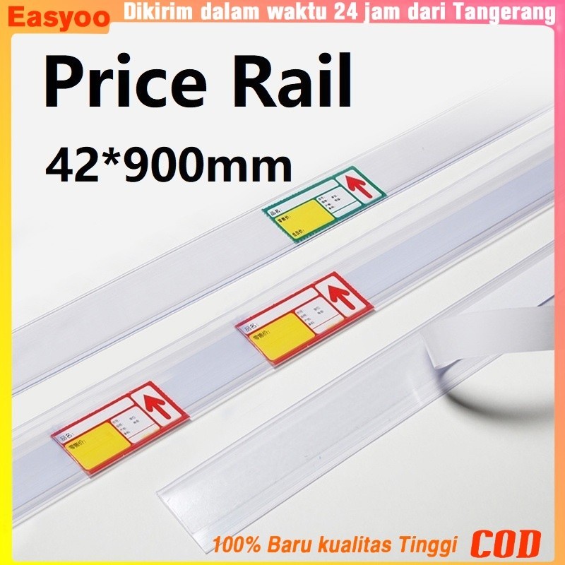 Jual 900×42 mm Label Rak Klip Label Harga /Pemegang Label Harga ...