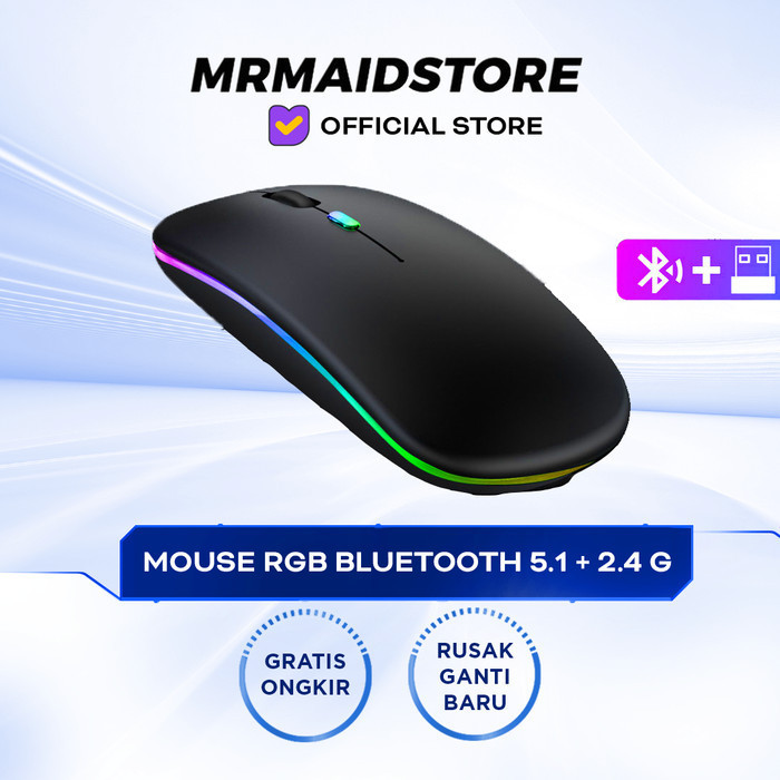Jual Mouse Wireless RGB Bluetooth - Mouse Wireless Gaming – 2.4G ...