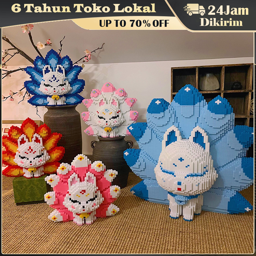 Jual Micro Block Mikro Blok Model Karakter Gumiho / Nine Tail Fox Korea ...