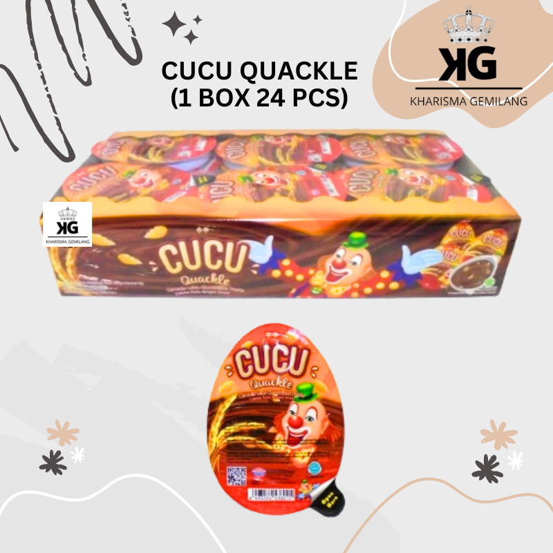 Jual KG - CUCU QUACKLE BOX (ISI 24 PCS) Snack Pasta Cocol Colek Cokelat ...