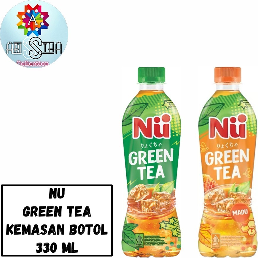 Jual NU Green Tea Kemasan Botol 330 ML Original Madu | Shopee Indonesia