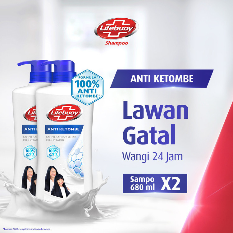 Jual Lifebuoy SHAMPO ANTI KETOMBE ANTI DANDRUFF dgn MilkNutriStrong ...