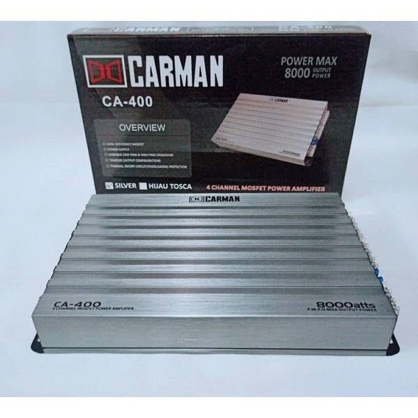 Jual Power Amplifier Mobil 4 Channel Carman CA 400 8000 Watt | Shopee Indonesia