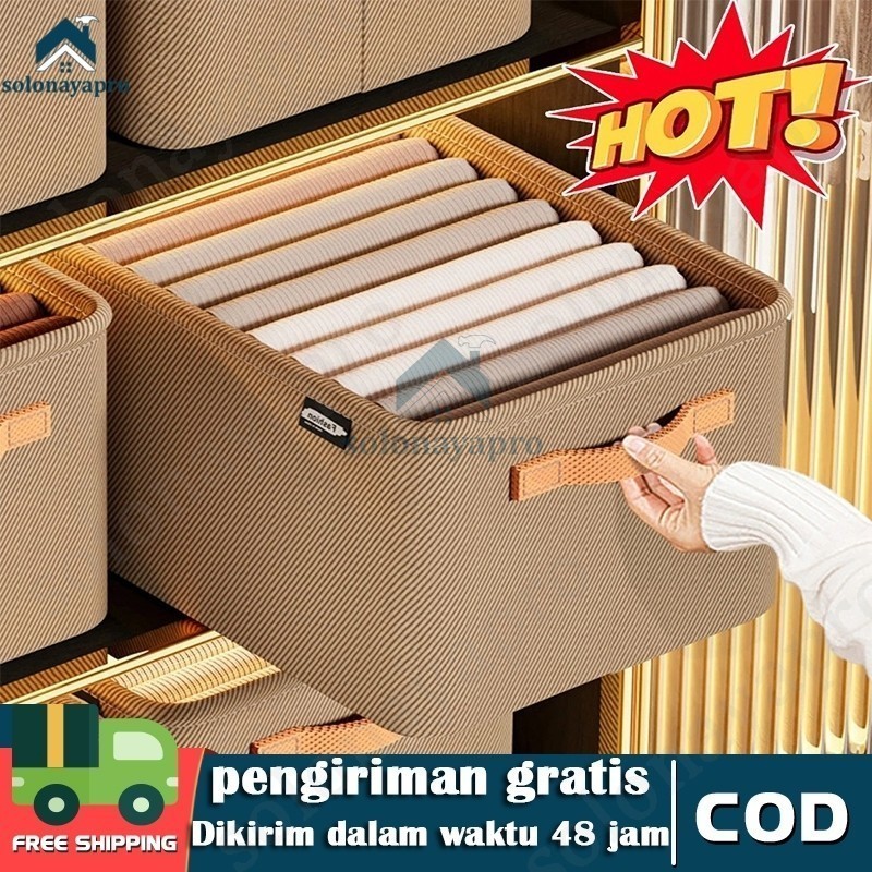 Jual 【dengan penutup】tahan debu storage box Lipat kotak penyimpanan ...