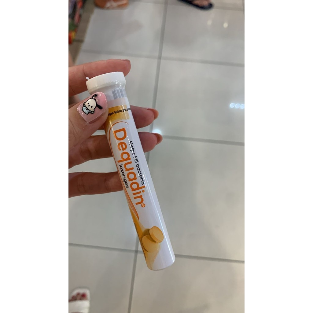 Jual DEQUADIN LOZENGES permen pelega batuk sakit tenggorokan | Shopee ...