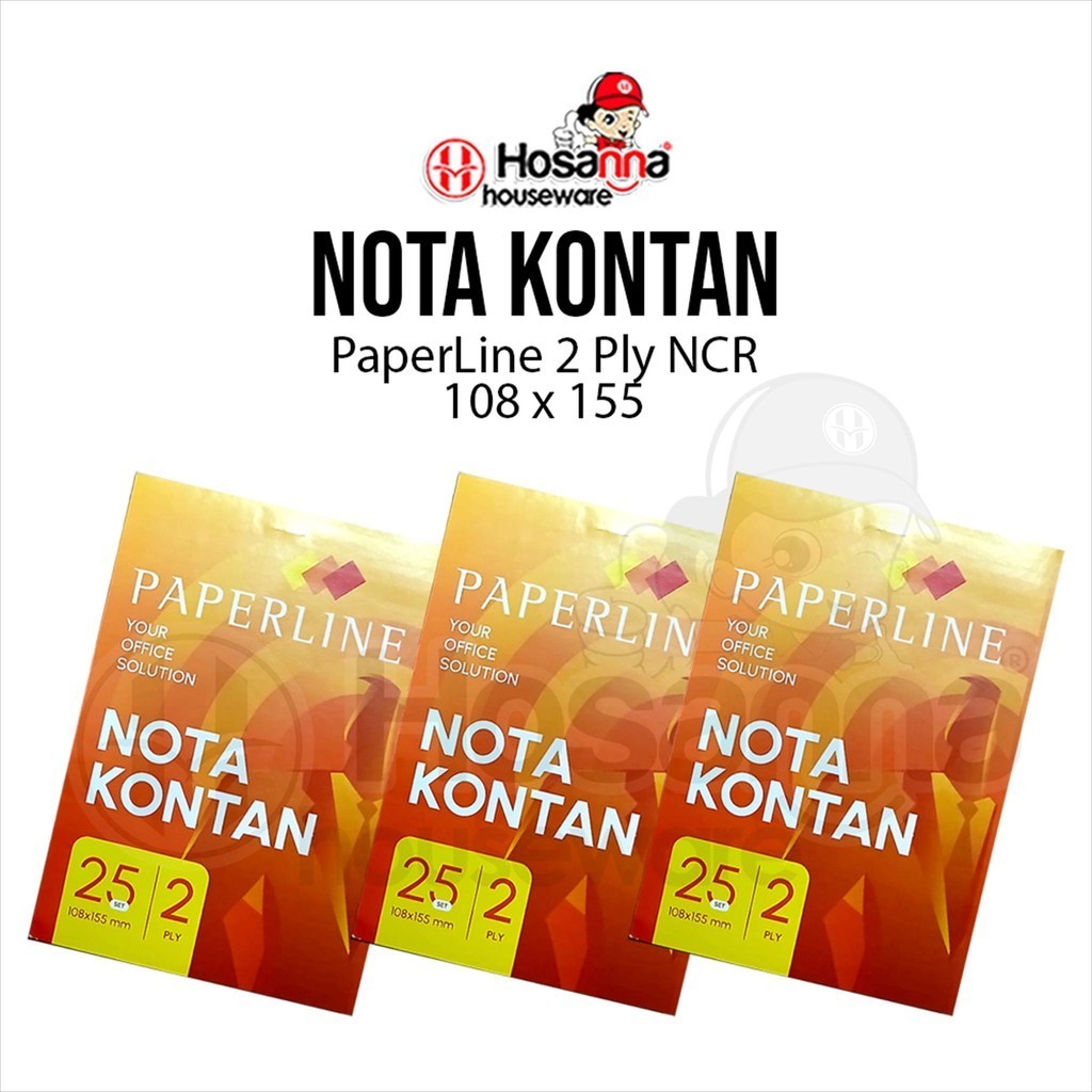 Jual Nota Kontan Kecil 2ply Isi 25 Lembar Paperline | Shopee Indonesia