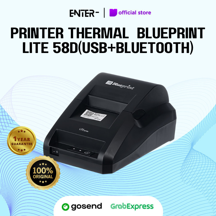 Jual Printer Thermal POS BLUEPRINT Lite 58D / Lite58D (USB+BLUETOOTH ...