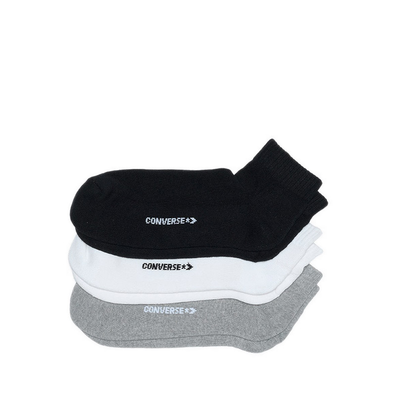 Jual Converse Ankle 3 Pairs Men's Socks - White/Grey/Black | Shopee ...