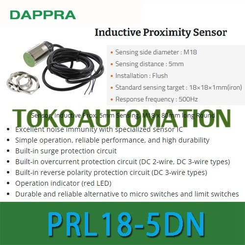 Jual FO99 PRL18-5DN PRL185DN PRL18 5DN 5mm 3-wire NPN Proximity Sensor OF83 | Shopee Indonesia