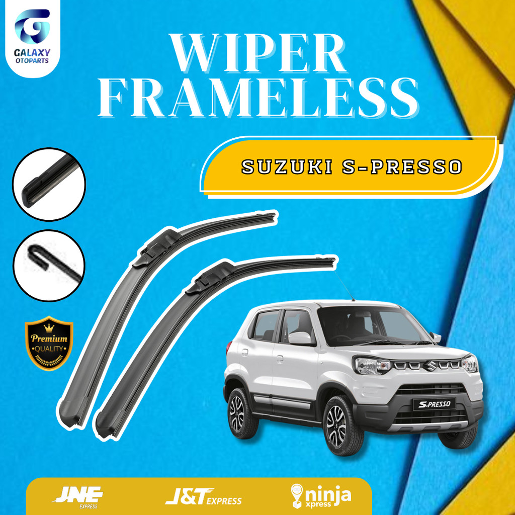 Jual Wiper Mobil Suzuki S-Presso Spresso - Model Frameless Soft 1 Set ...