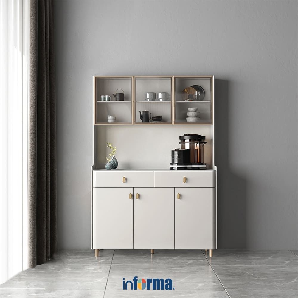 Jual Informa Ivest Lemari Kabinet Dapur High - Cokelat Taupe Kitchen ...