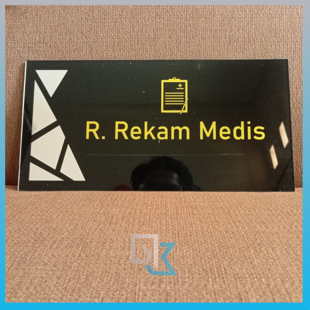 Jual Akrilik ruang rekam medis, Akrilik nama ruang, Akrilik tempel ...