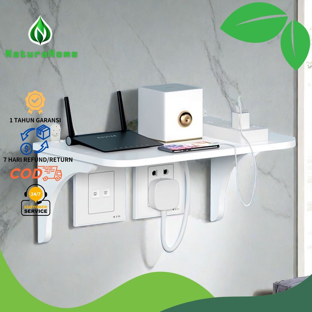 Jual NaturaHome - Rak Dinding Single Ambalan Router Modem Wifi | Shopee ...