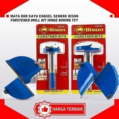 Jual BISON MATA BOR KAYU ENGSEL SENDOK 40MM - FORSTNER BIT HOLE SAW 40 MM | Shopee Indonesia