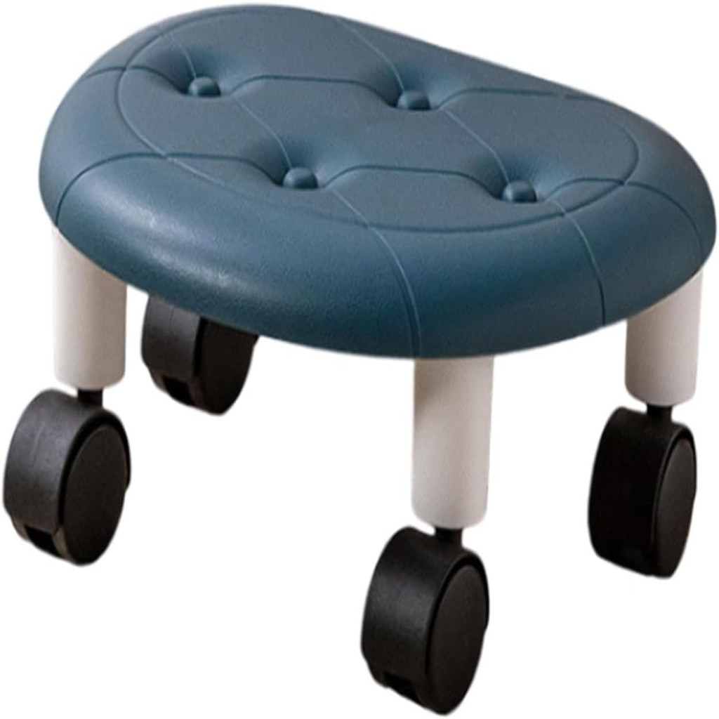 Jual Swivel Chair Low Roller Seat Small Rotating Rolling Stool Low ...