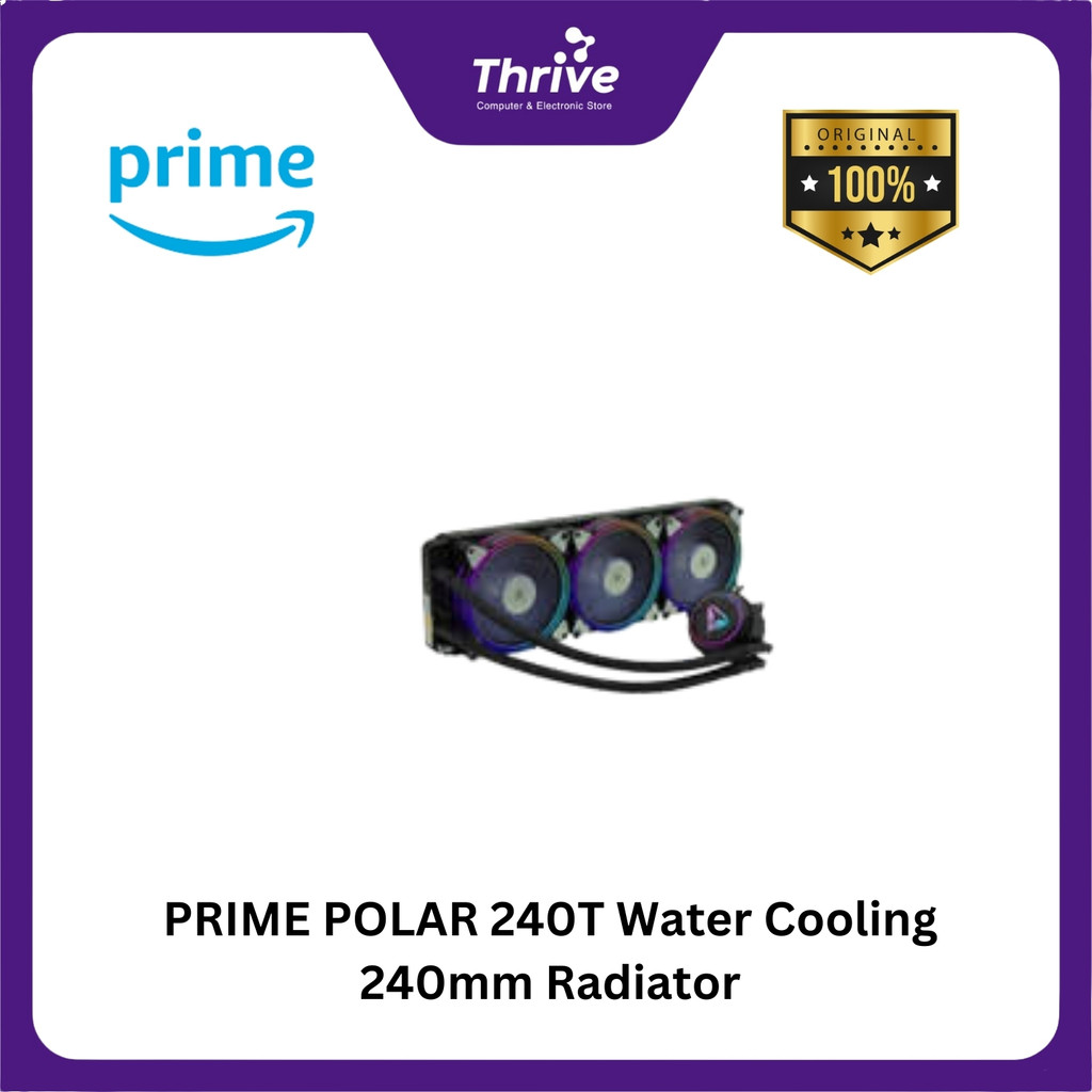 Jual PRIME POLAR 240T Water Cooling 240mm Radiator - Leak Proof - ARGB ...