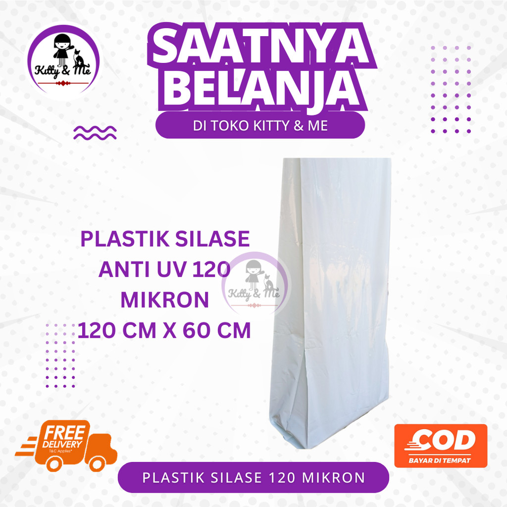 Jual PLASTIK SILASE WHITE GUSSET 120 MIKRON 1 KG (6 PCS) - Plastik ...
