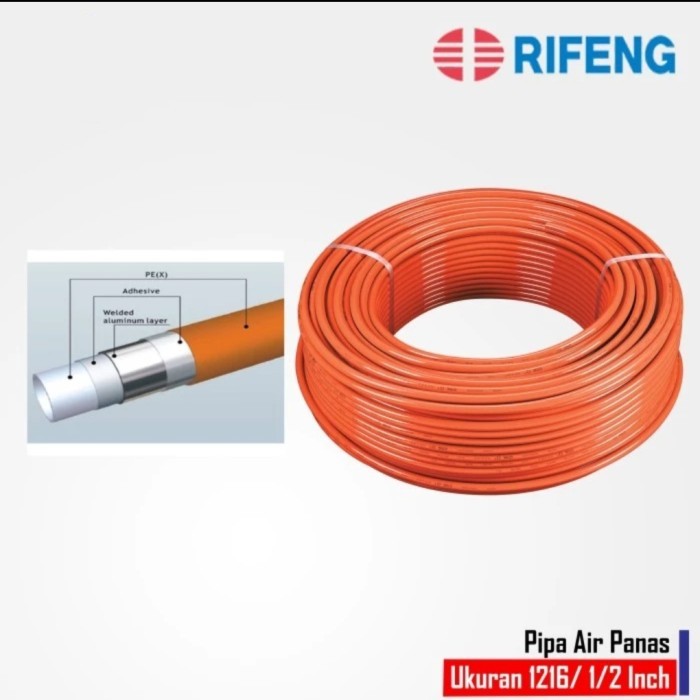 Jual NB91 Pipa Air Panas 1/2" x 1 Mtr Rifeng PEX-AL-PEX Multilayer ...