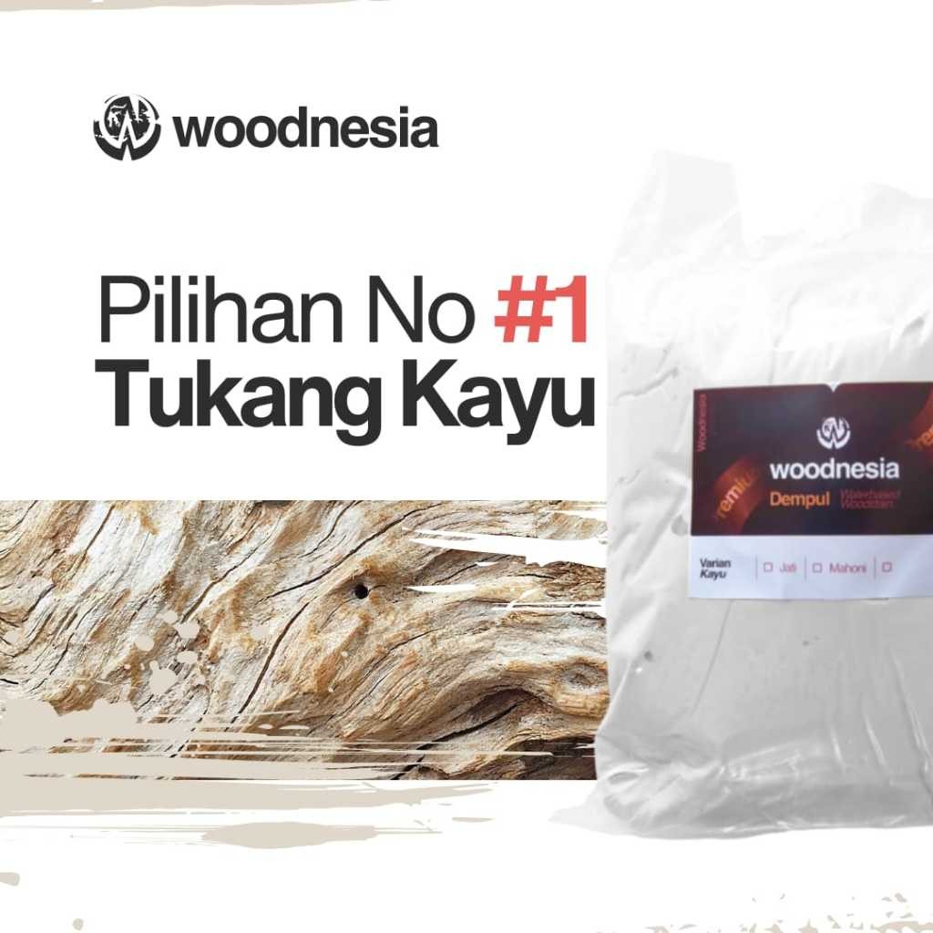 Jual Dempul Putih Premium Woodnesia Kayu 1kg Waterbased Wood Filler ...