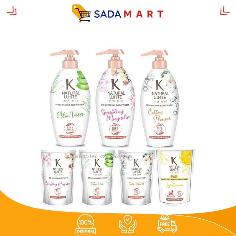 Jual K NATURAL SABUN CAIR KOREAN BEAUTY PUTIH NATURAL 400 ML - 500 ML ...