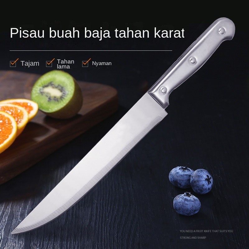 Jual Pisau Dapur Stainless Kitchen Chef Knife Potong Buah Sayur Daging ...