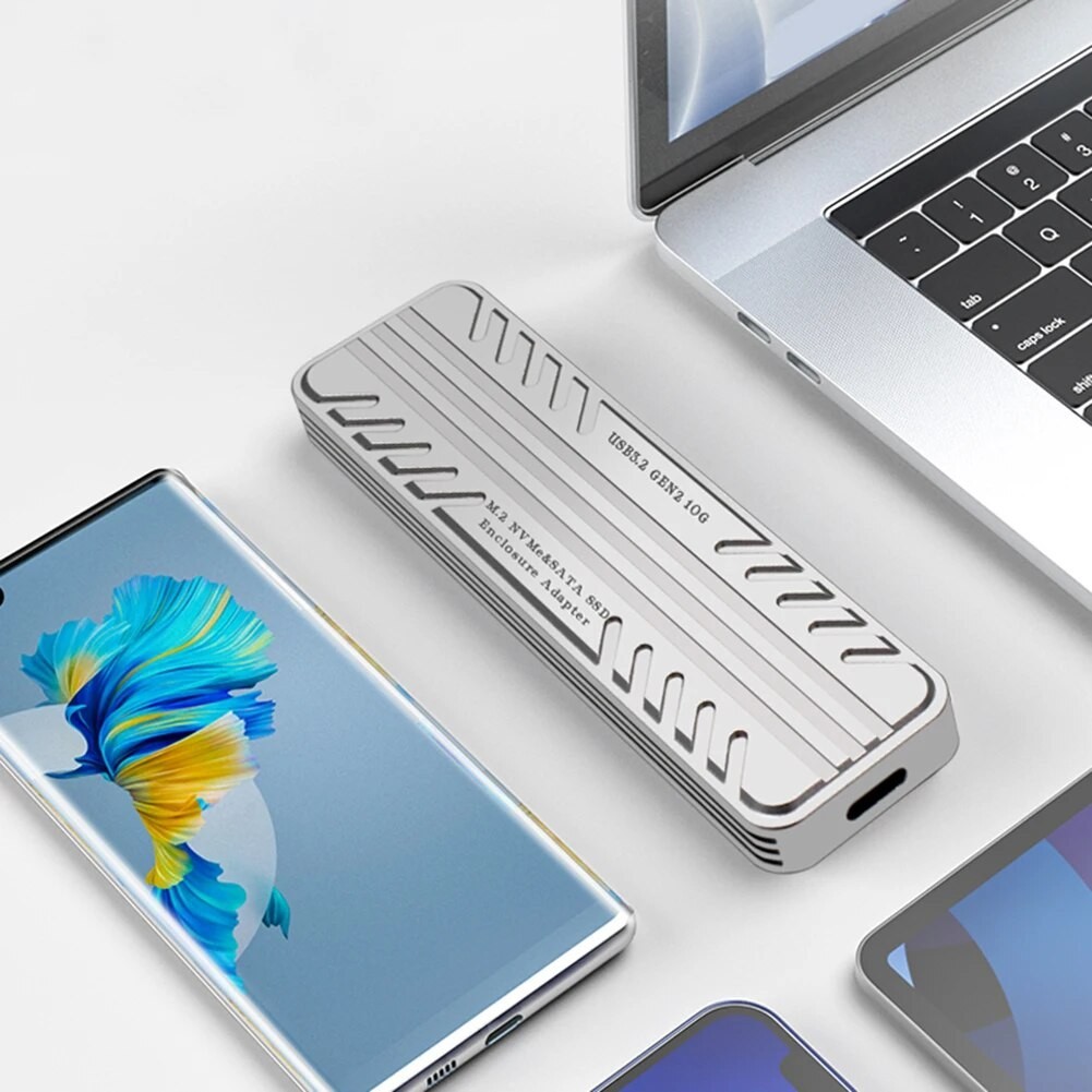 Jual M.2 NVMe SATA SSD Enclosure USB3.1 GEN2 USB-C To C and USB-A To C ...