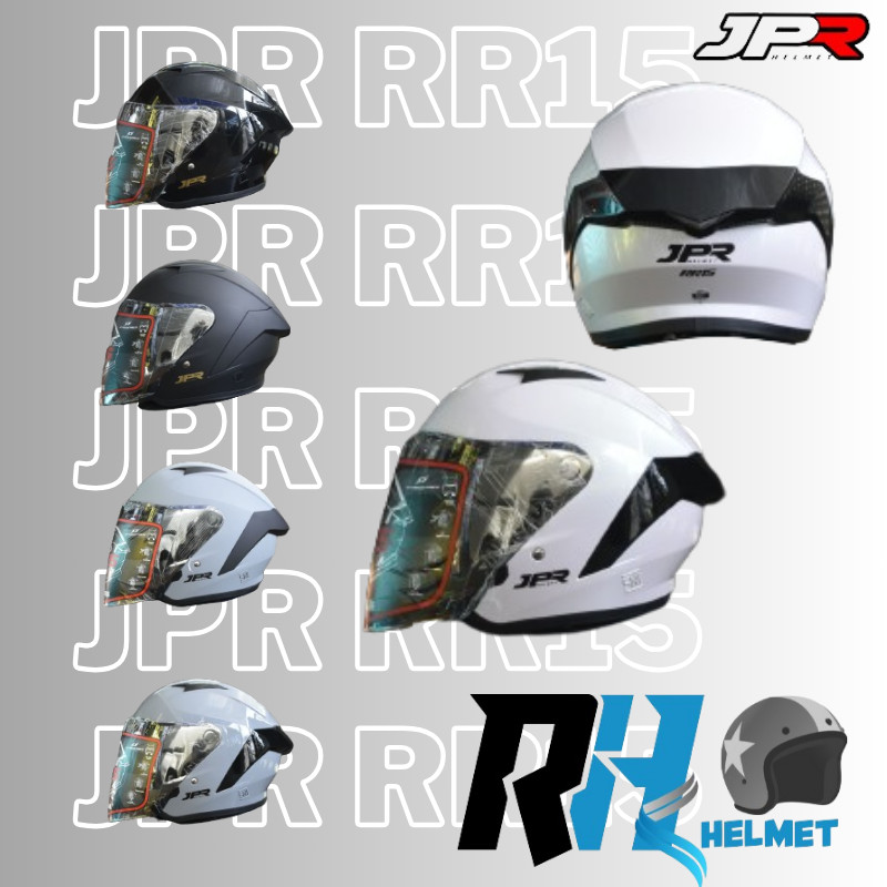 Jual Helm JPR - RR15 - Half Face Kaca Iridium Helm Model kairoz ...