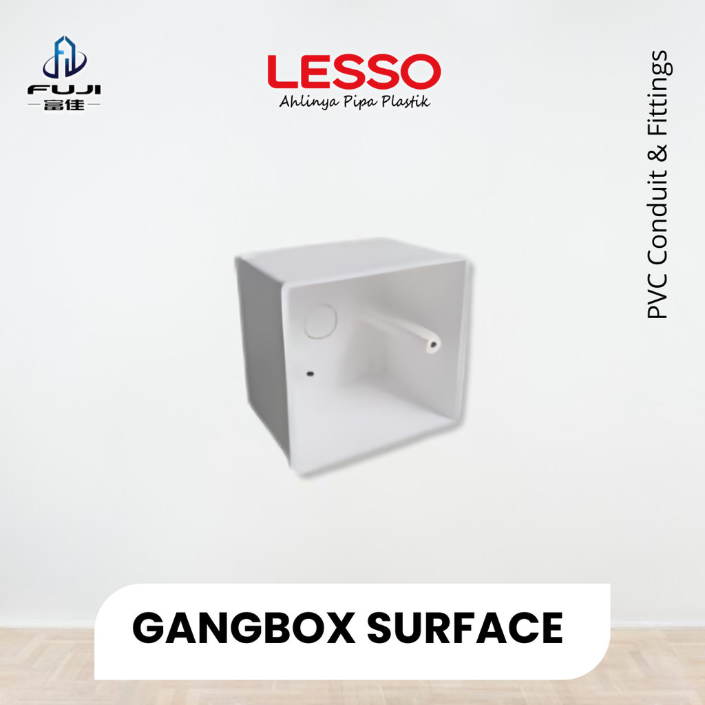 Jual Lesso PVC Conduit Gang Box (Concealed Installation) | Shopee Indonesia