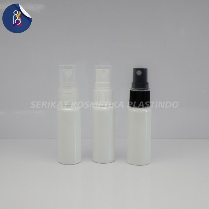 Jual BOTOL 20 ML SPRAY WHITE PUTIH TUTUP SPRAY NECK 18 HITAM PUTIH ...
