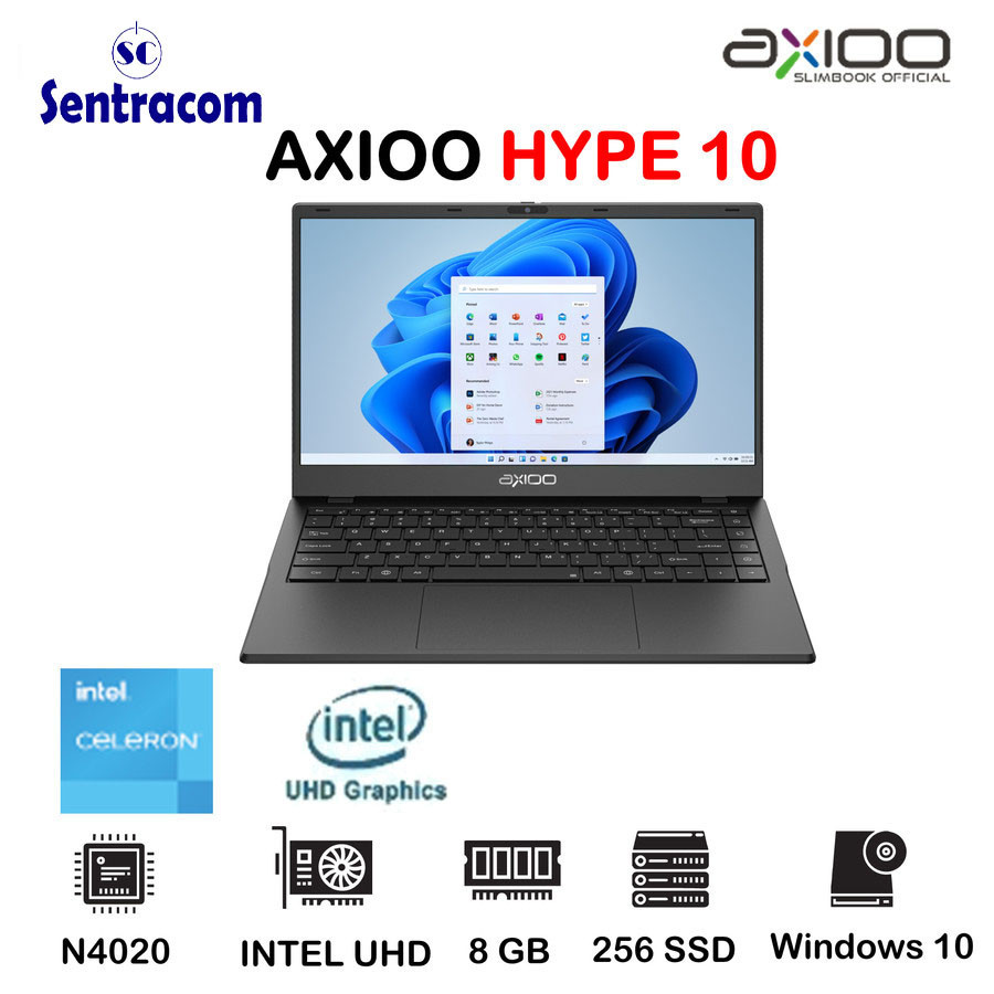 Jual Laptop Axioo Hype 10 N4020 8GB 256SSD 14" | Shopee Indonesia