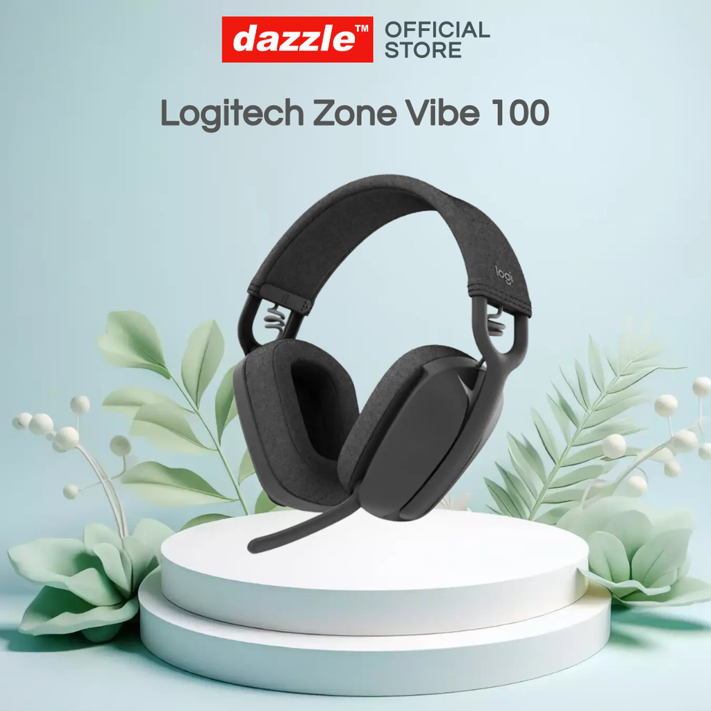 Jual LOGITECH Zone Vibe 100 Wireless Headphone Gaming Headset Bluetooth ...
