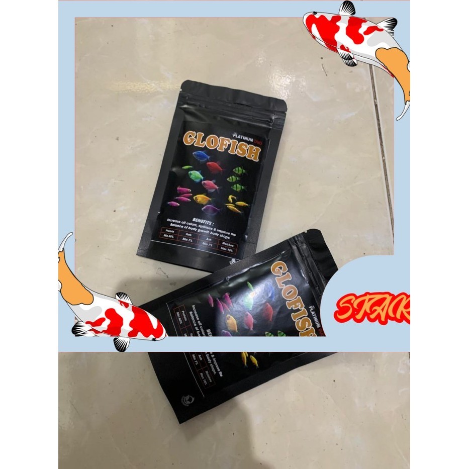 Jual makanan ikan tropical tropis PLATINUM DUO rainbow fish 50 gr ikan ...