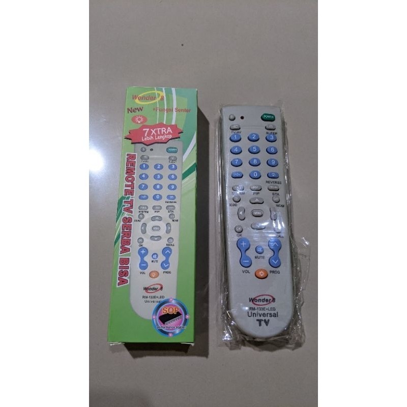 Jual Remot Remote Multi Tv Universal Tabung Wonder RM 133E + LED | Shopee Indonesia